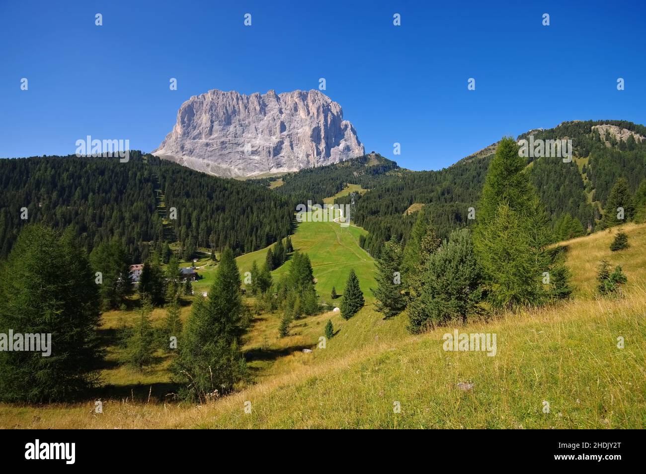 dolomites, sella massif, val gardena, sella massifs, val gardenas Stock ...