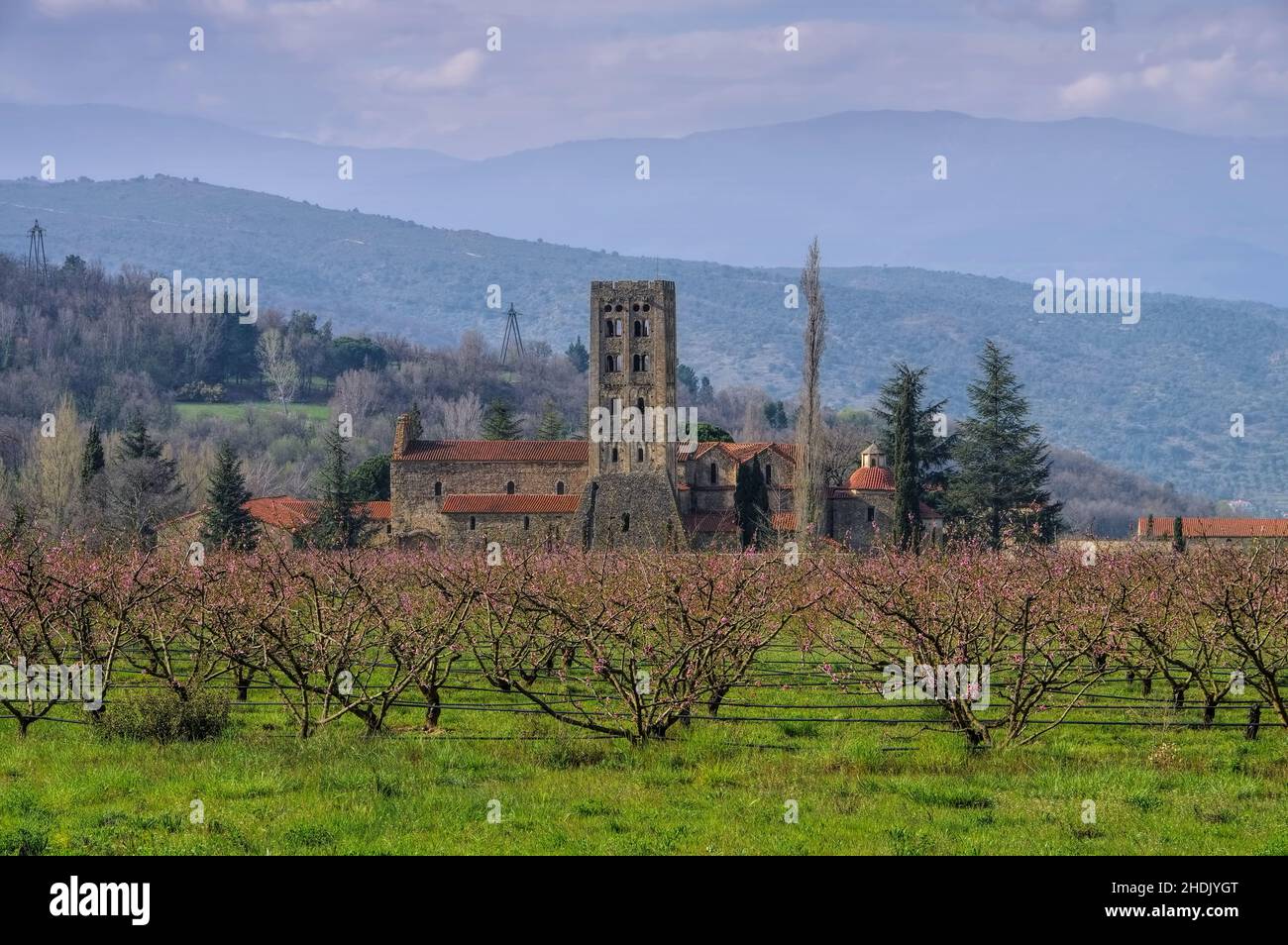 monastery, pyrenees, benedictine monastery, Saint michel de cuxa ...