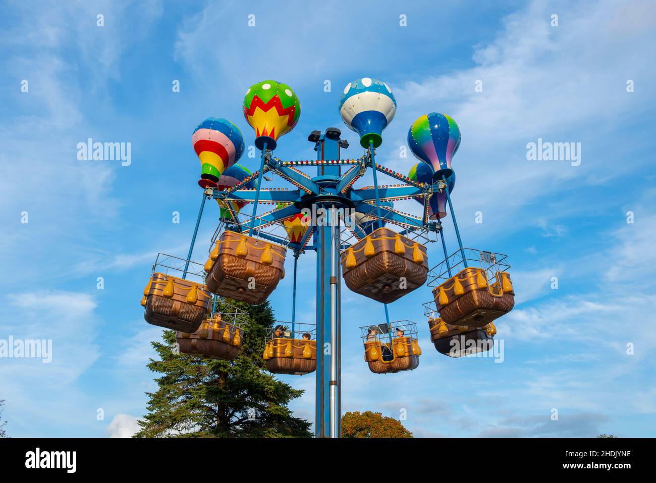 Nut Tree high spin wheel in Edaville Family Theme Park in town of ...