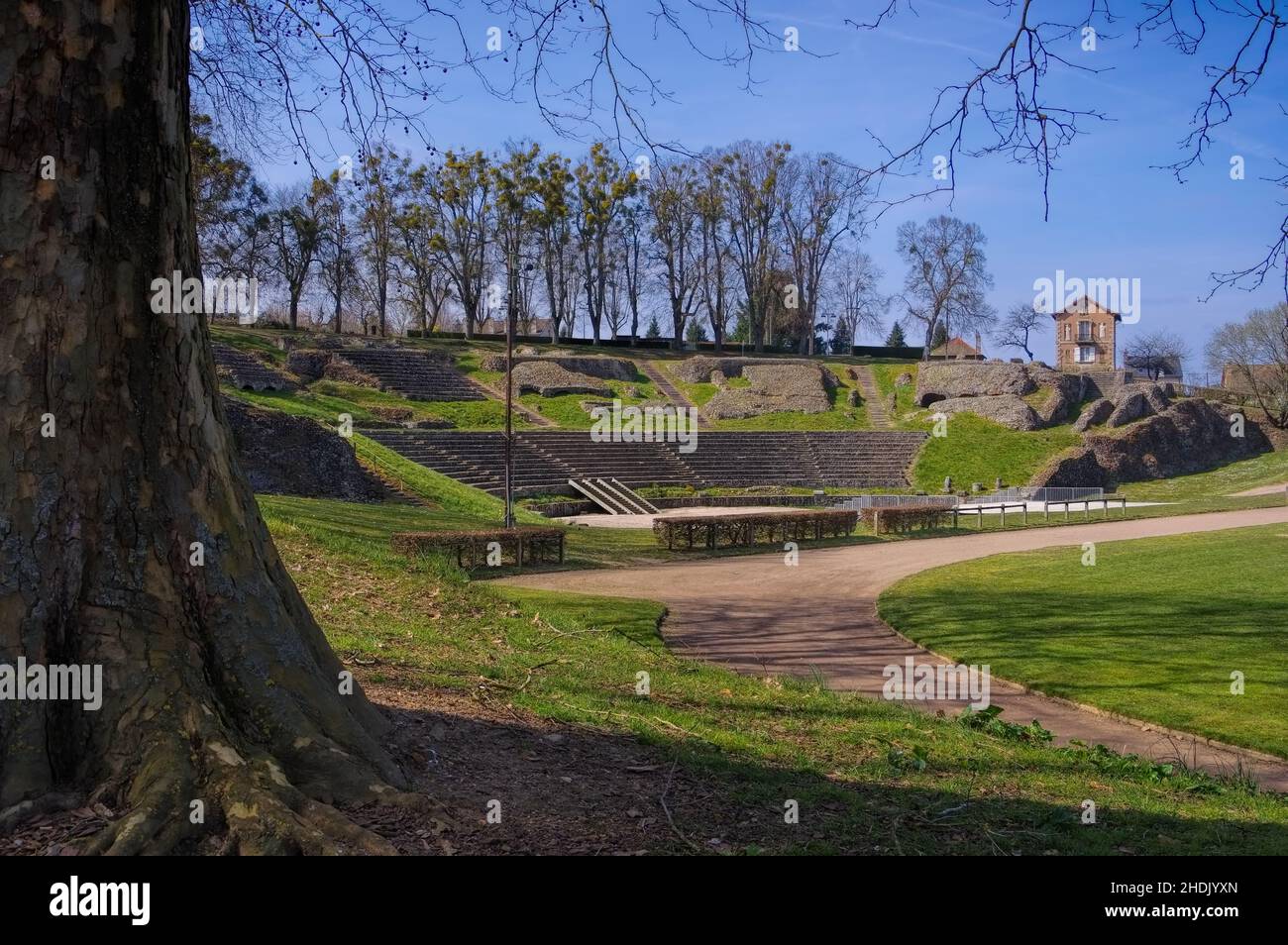amphitheater, autun, amphitheaters Stock Photo - Alamy