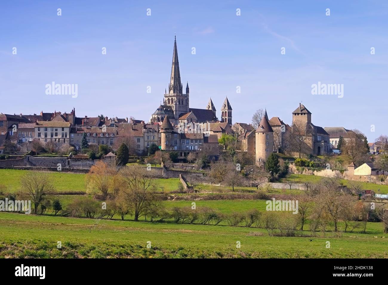 cathedral, autun, cathedral of saint lazarus of autun, cathedrals Stock ...