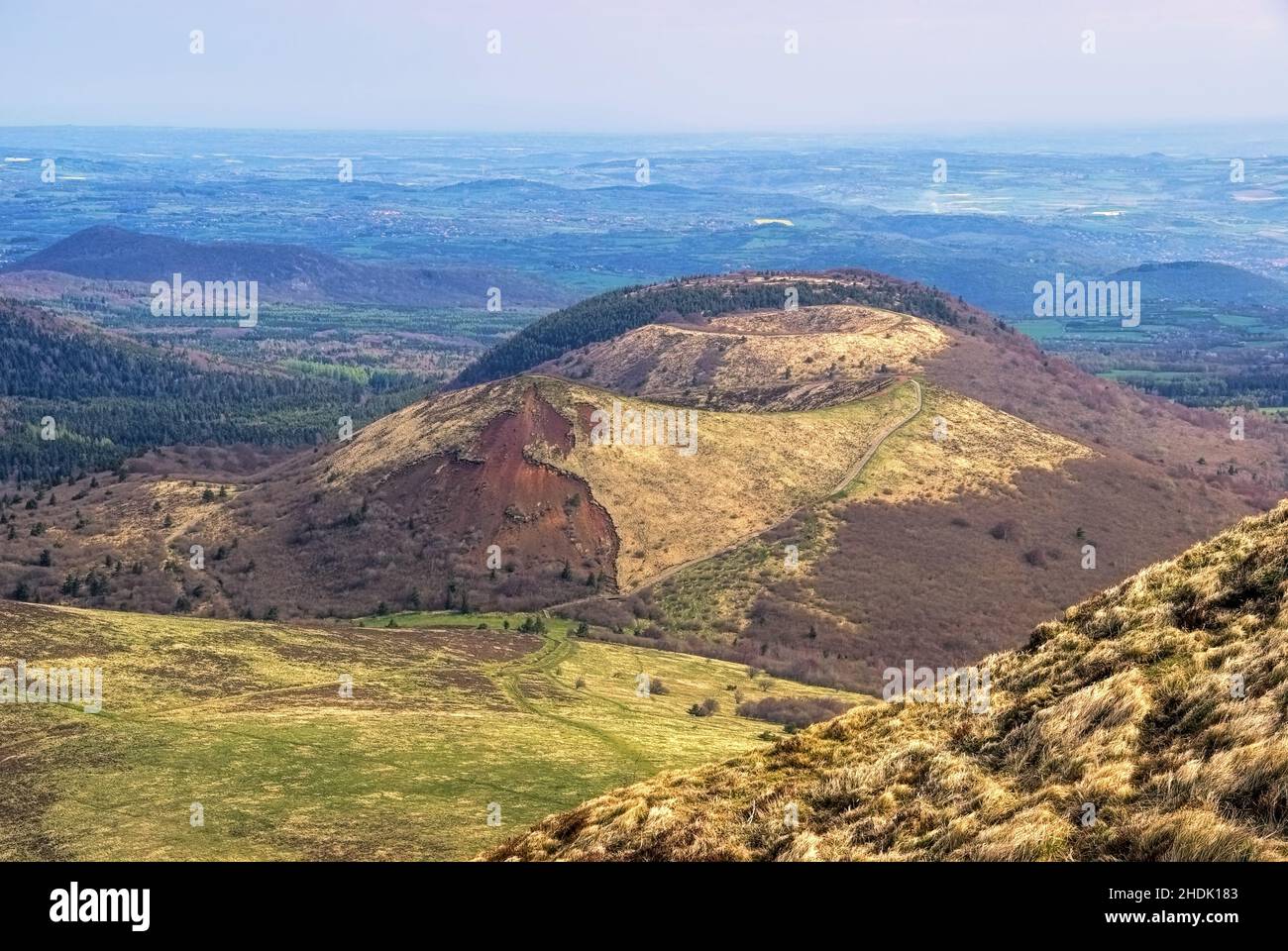 volcano, france, puy de dome, volcanos, frances Stock Photo - Alamy