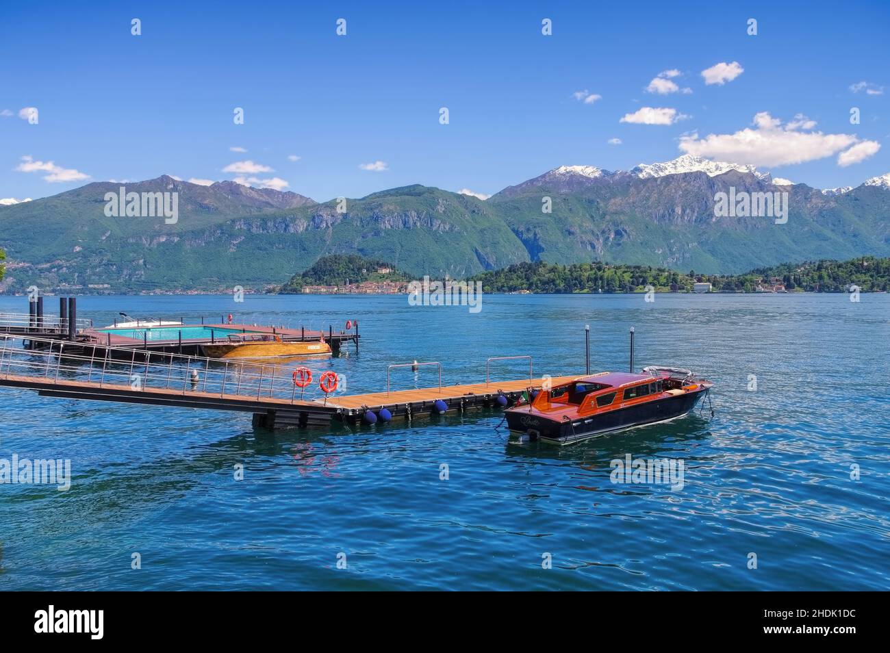 jetty, lake como, jetties, lake comos Stock Photo - Alamy