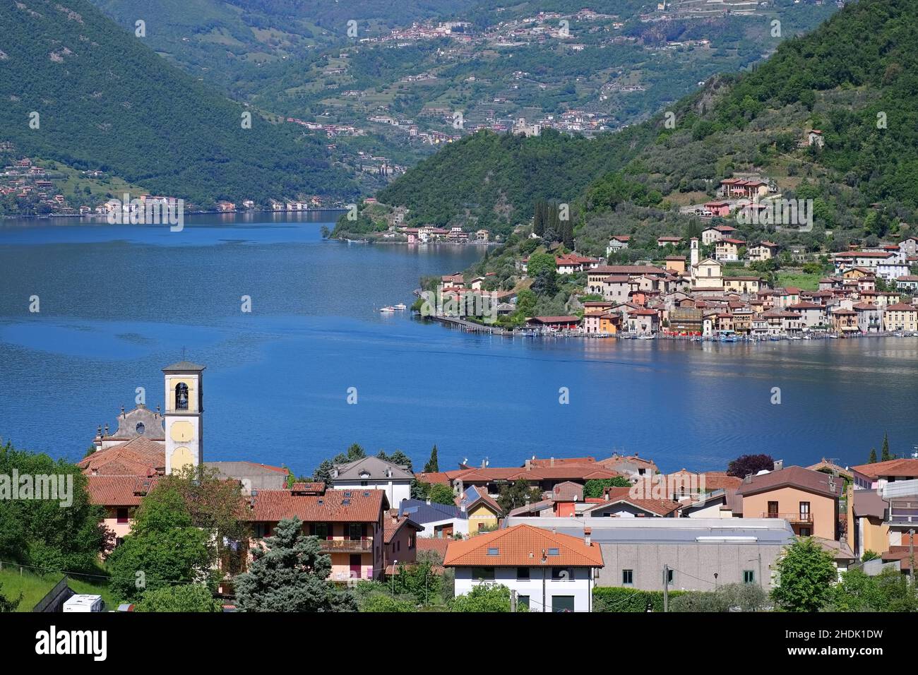 lake iseo, monte isola, lake iseos, monte isolas Stock Photo - Alamy