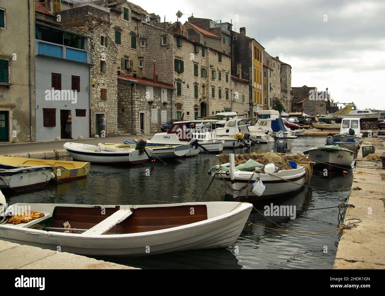 harbour, sibenik, harbours, port, sibeniks Stock Photo - Alamy