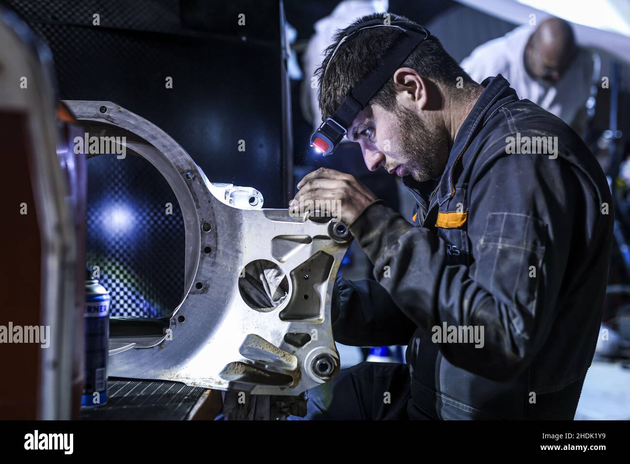 GCK Mechanic during the Stage 5 of the Dakar Rally 2022 around Riyadh ...