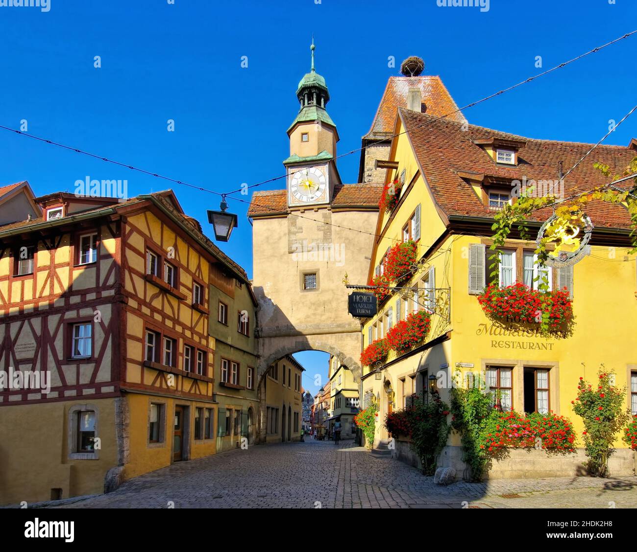 rothenburg ob der tauber, castle gate, rödertor, rothenburg ob der ...