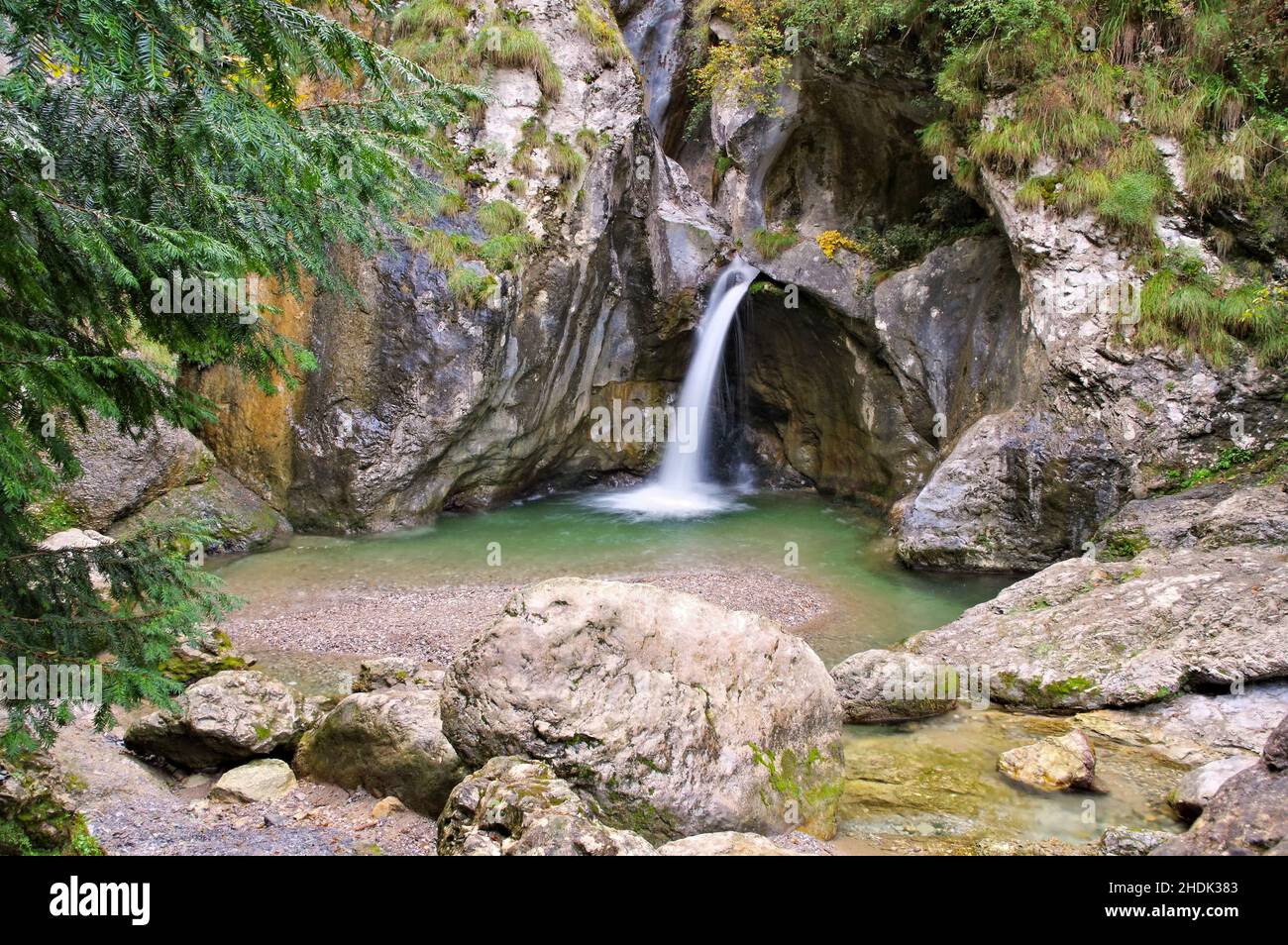 waterfall, lake lugano, cascade, waterfalls, lake luganos Stock Photo ...