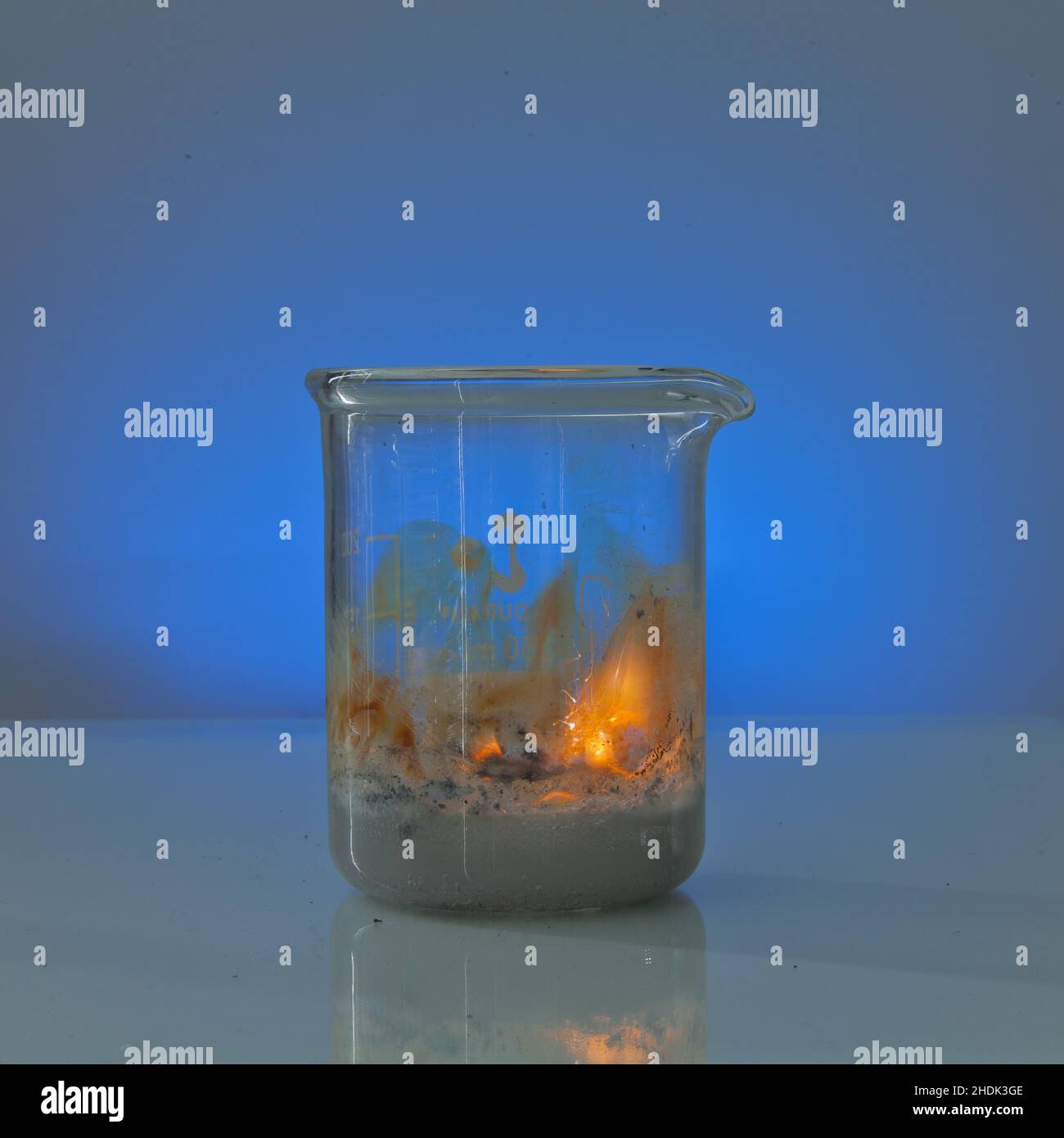 flame from spontaneous combustion of pyrophoric silanes as magnesium ...
