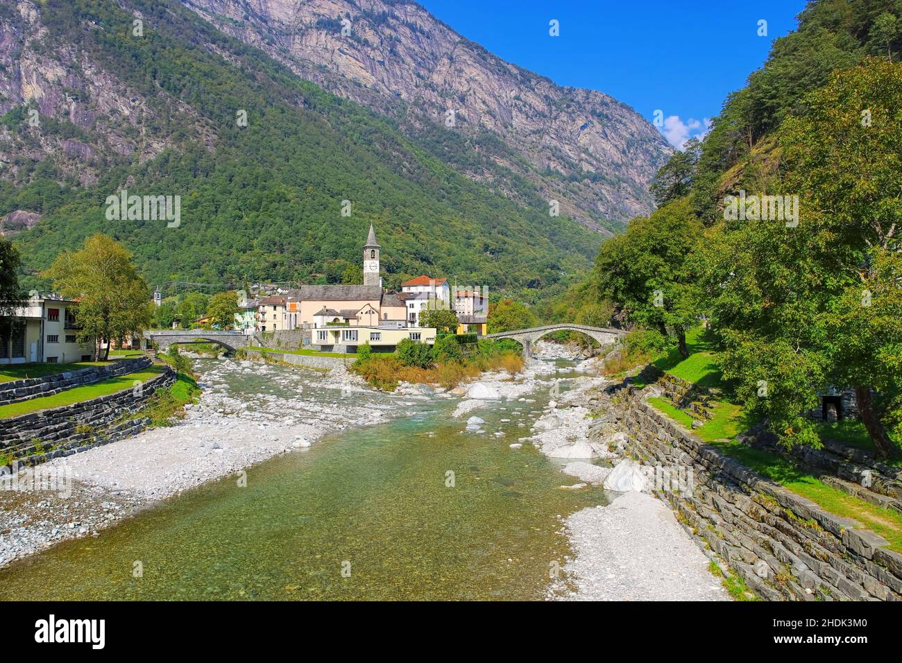 maggia valley, maggias Stock Photo - Alamy