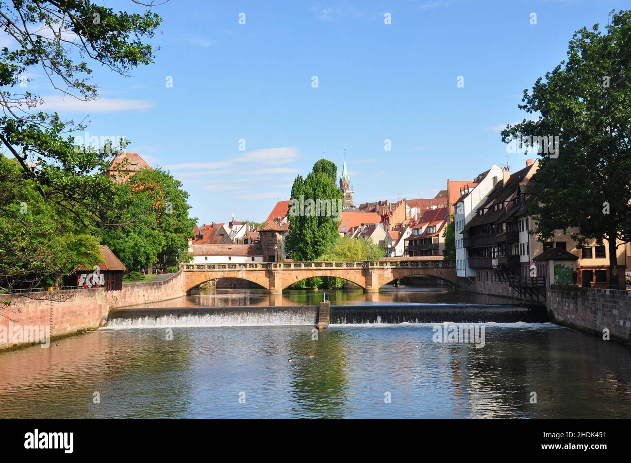 nuremberg, max bridge, nurembergs Stock Photo - Alamy