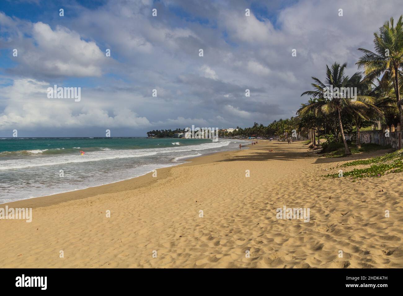 View of Cabarete beach, Dominican Republic Stock Photo - Alamy