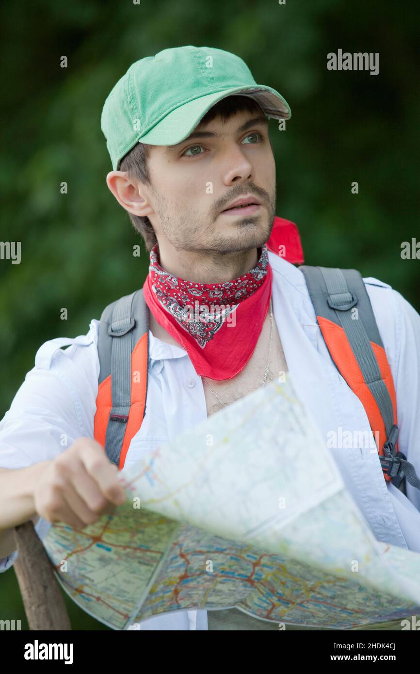map, hiker, maps, hikers Stock Photo - Alamy