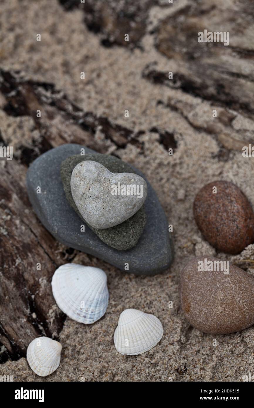 heart, pebble, hearts, pebbles Stock Photo - Alamy