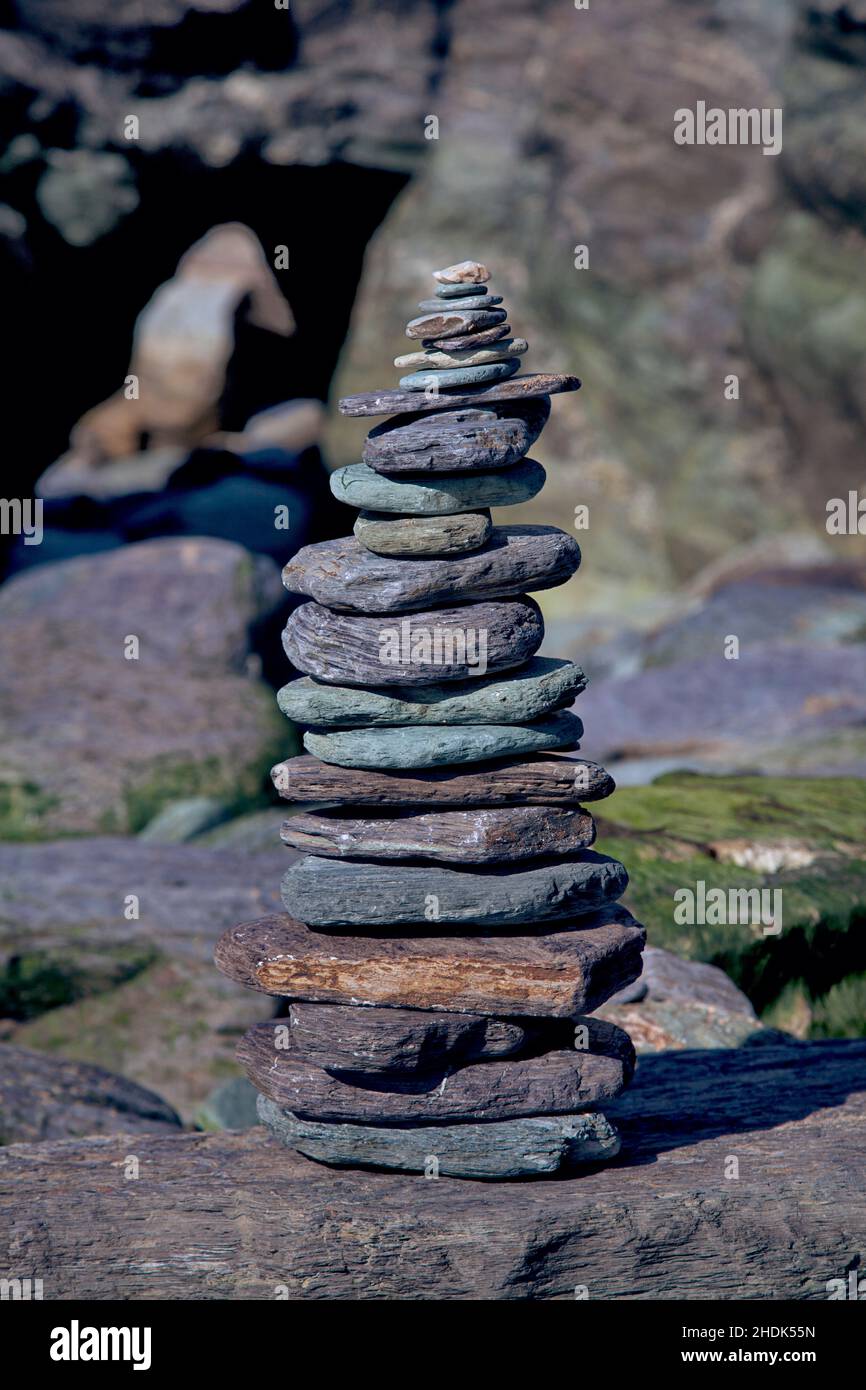 balance, stone pile, balances, stone piles Stock Photo - Alamy