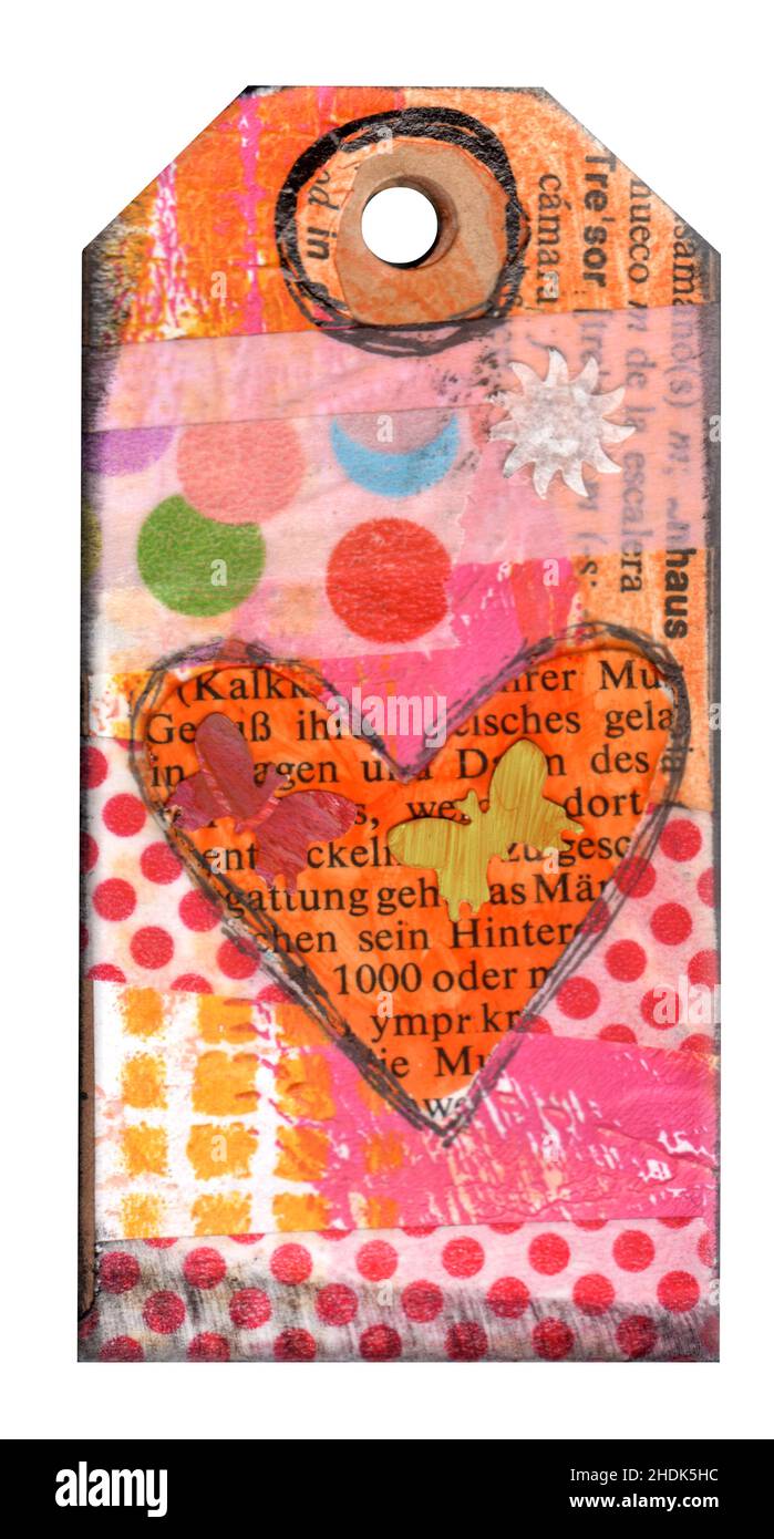 heart, label, handmade, hearts, labels, handmades Stock Photo - Alamy