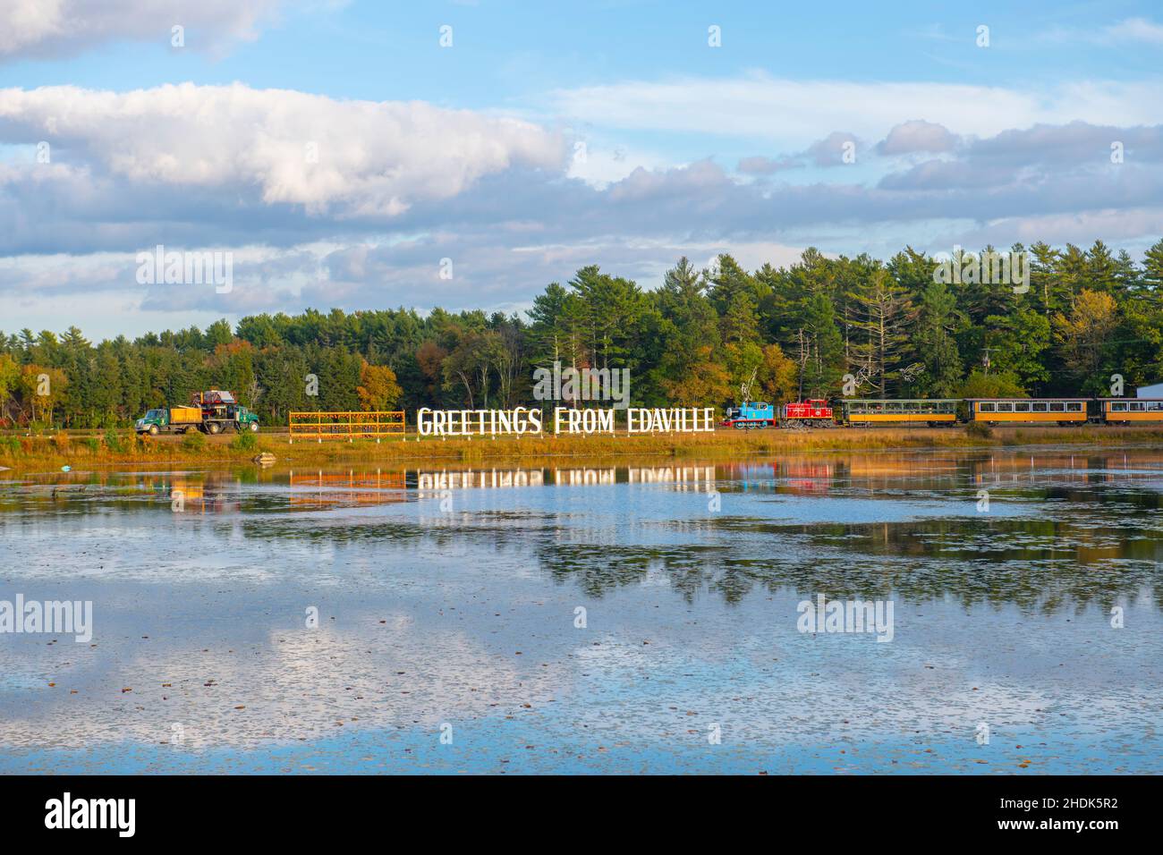 Thomas the Tank Engine on Edaville Railroad in Thomas Land USA in ...