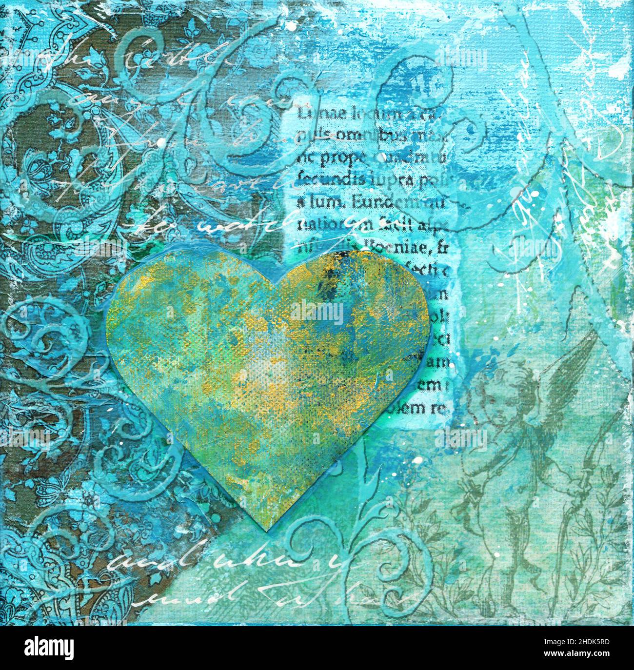 love, heart, turquoise, collage, loves, hearts, turquoises, collages ...