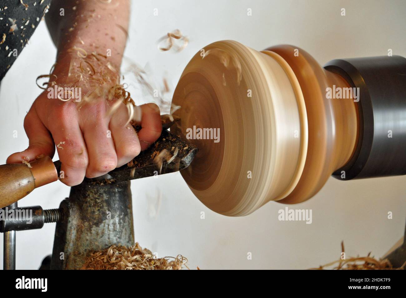 wood turning, woodworking, turned, turnery, woodturning Stock Photo - Alamy