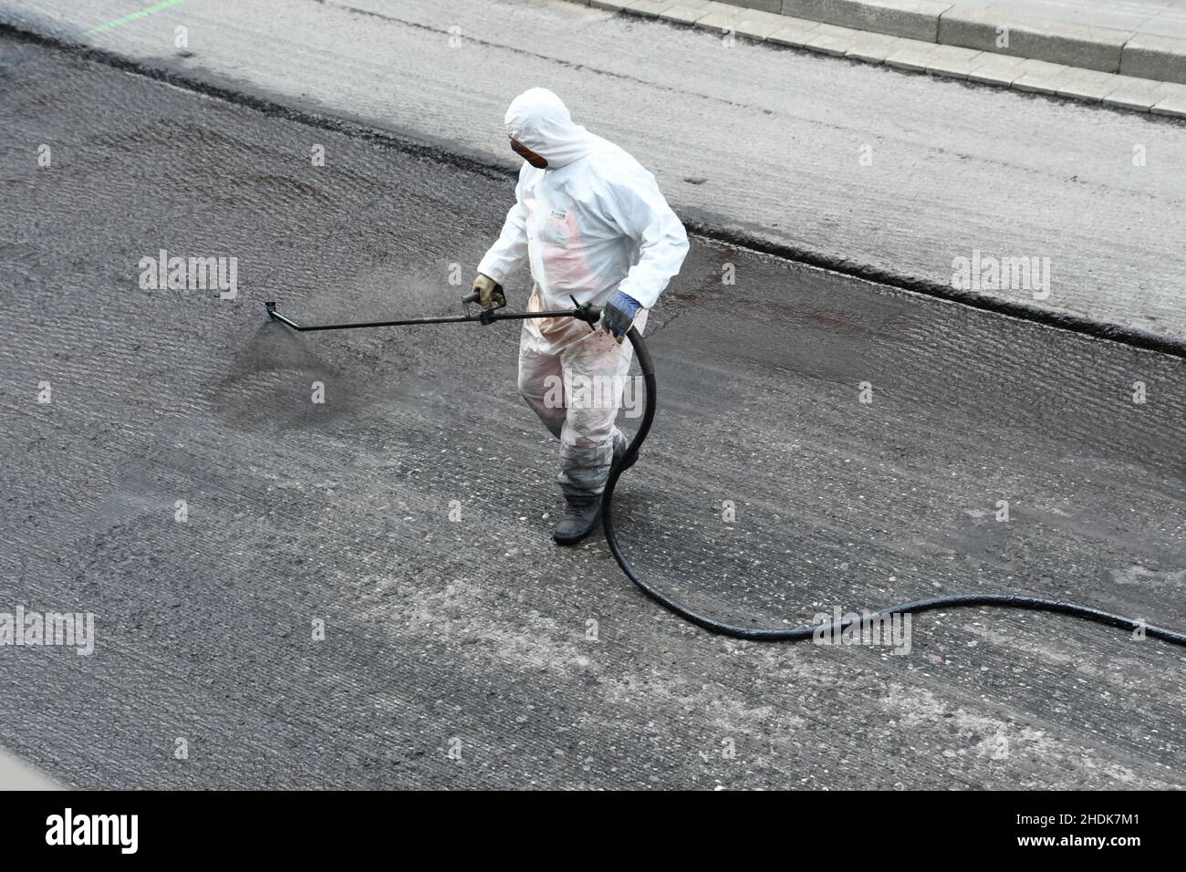 spraying, painting, asphalt, drawing, asphalts Stock Photo - Alamy
