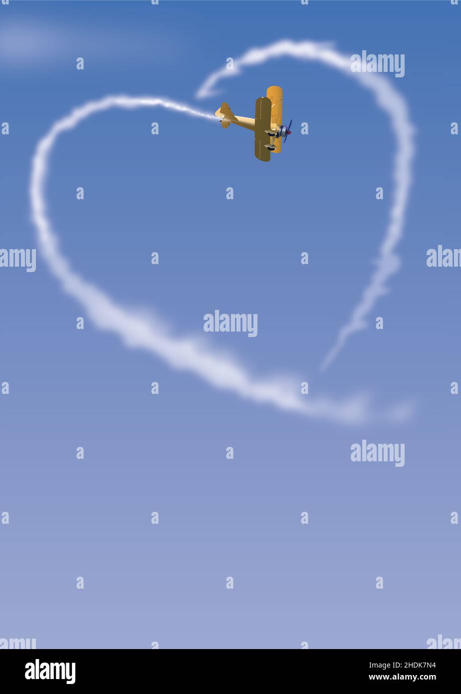 heart, love message, skywriting, hearts, love messages Stock Photo - Alamy