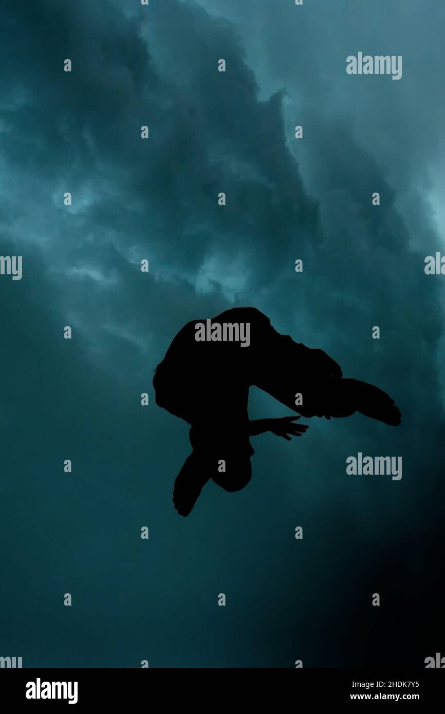 jump, silhouette, jumping, jumper, jumps, silhouettes Stock Photo - Alamy