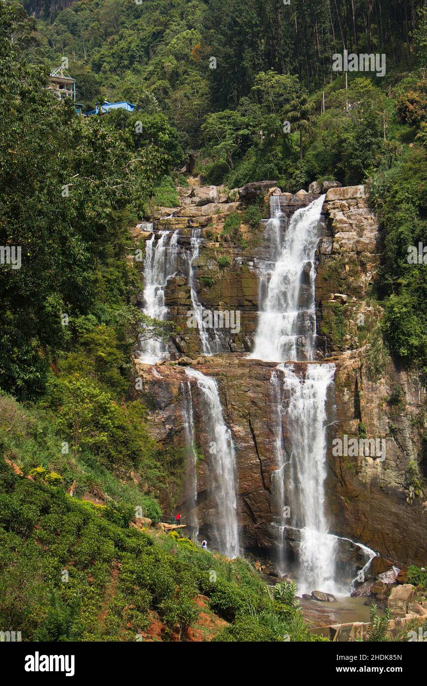 waterfall, ramboda falls, cascade, waterfalls Stock Photo - Alamy