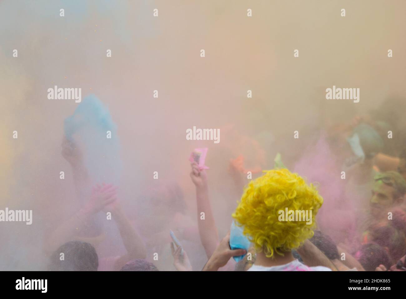 Color Run -It's fantastic marathon Stock Photo - Alamy