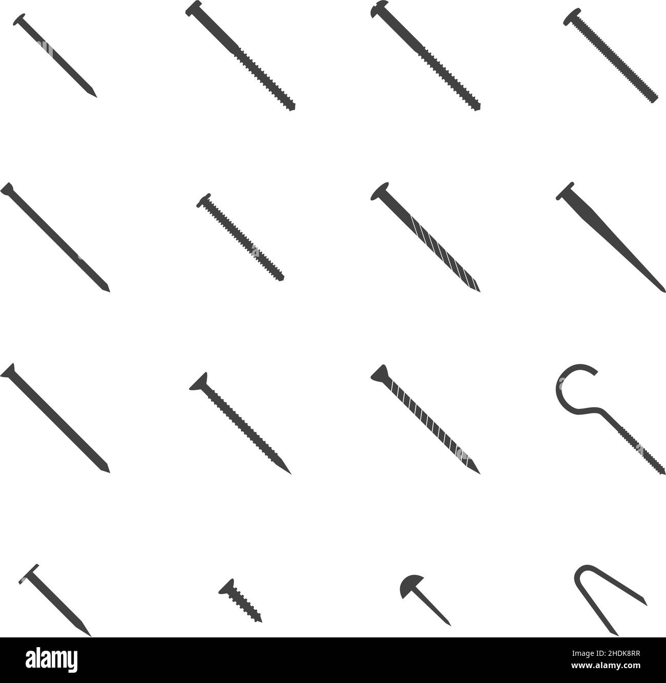 Nails vector vectors hi-res stock photography and images - Alamy