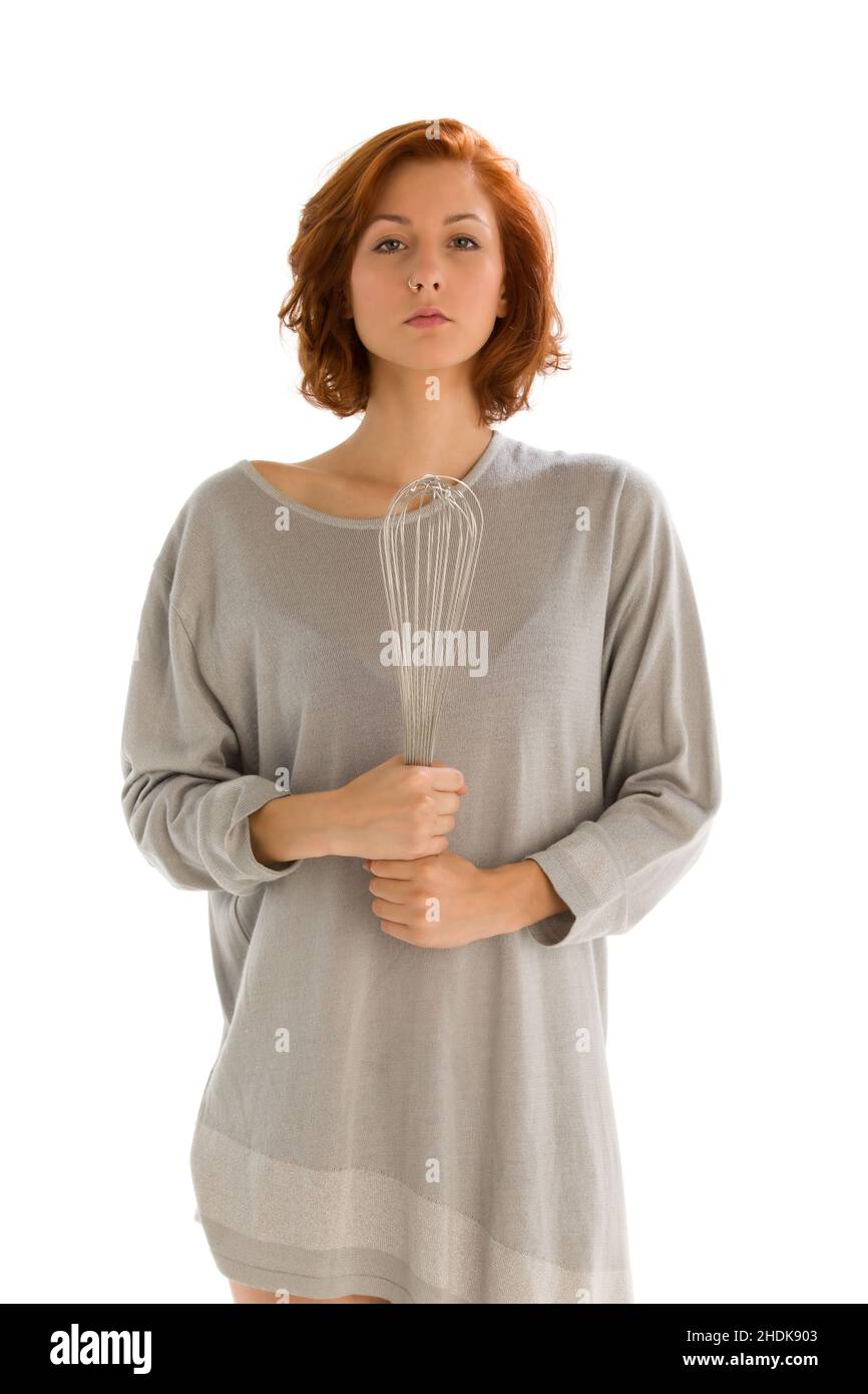 young woman, wire whisk, girl, girls, woman, young women, wire whisks ...