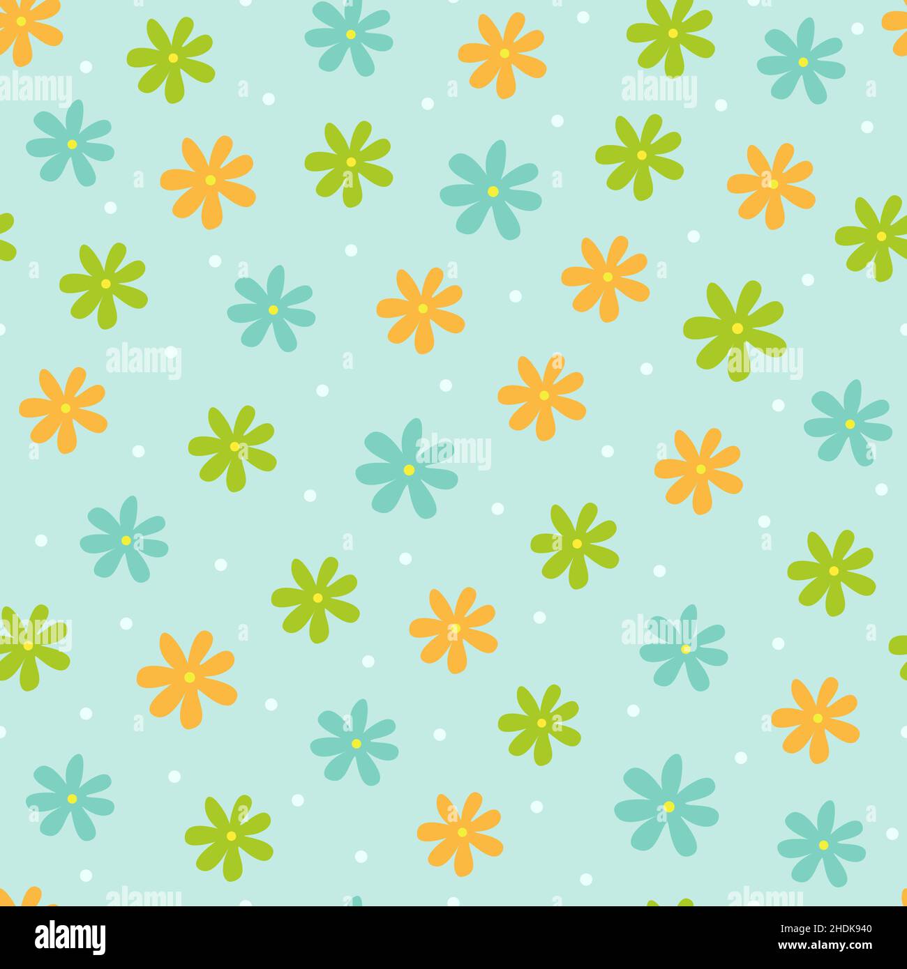 Seamless floral pattern, vector illustration Stock Vector Image & Art ...