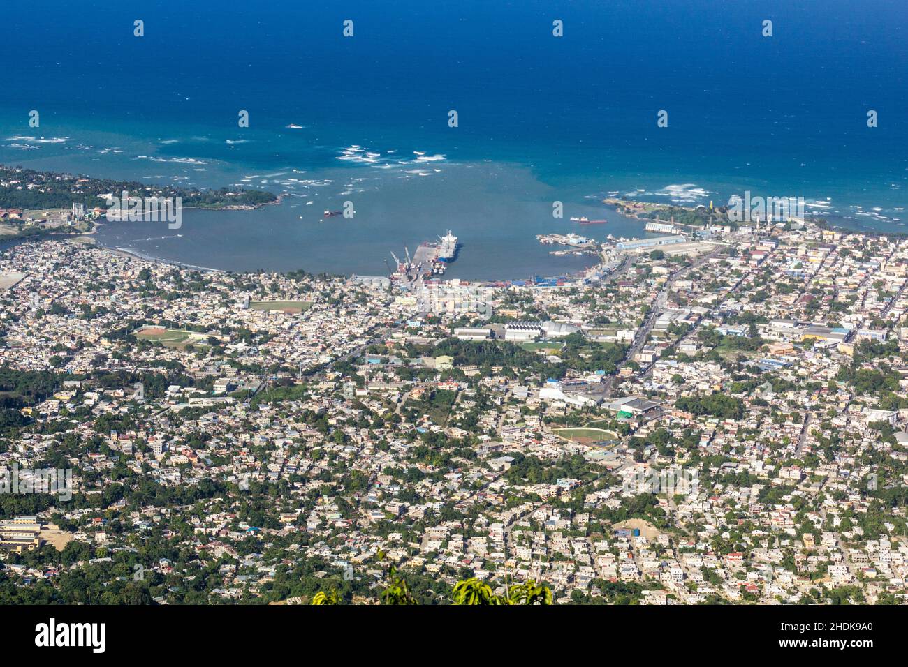 Aerial view of Puerto Plata, Dominican Republic Stock Photo - Alamy