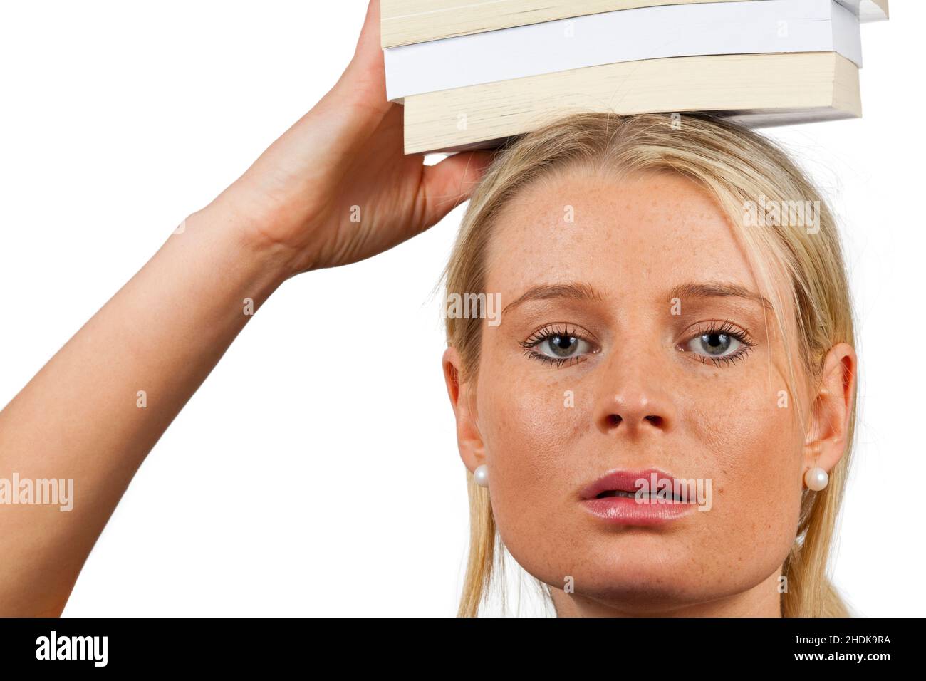 learning, student, stacking books, stress, students Stock Photo - Alamy