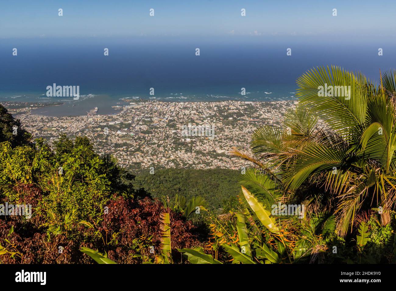 Aerial view of Puerto Plata, Dominican Republic Stock Photo - Alamy