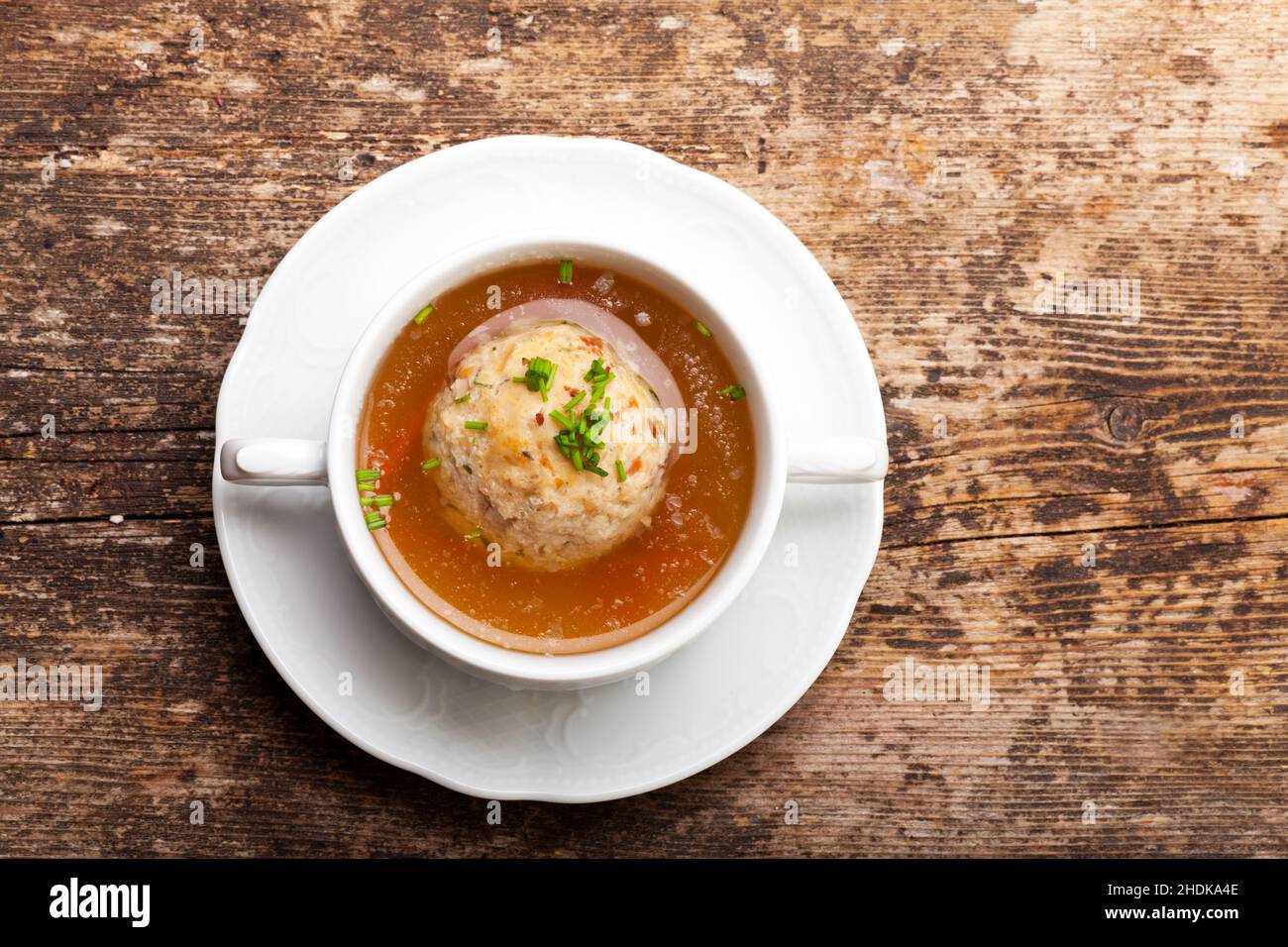 bacon dumplings, bacon dumpling soup Stock Photo - Alamy