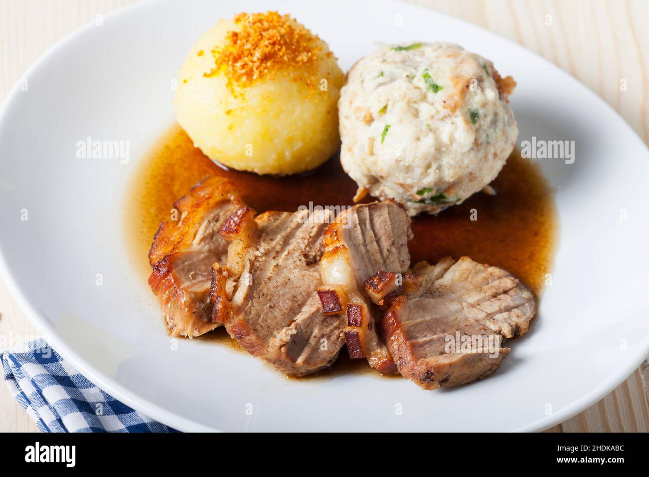 pork, dumplings, pig roast, porks, dumpling Stock Photo - Alamy