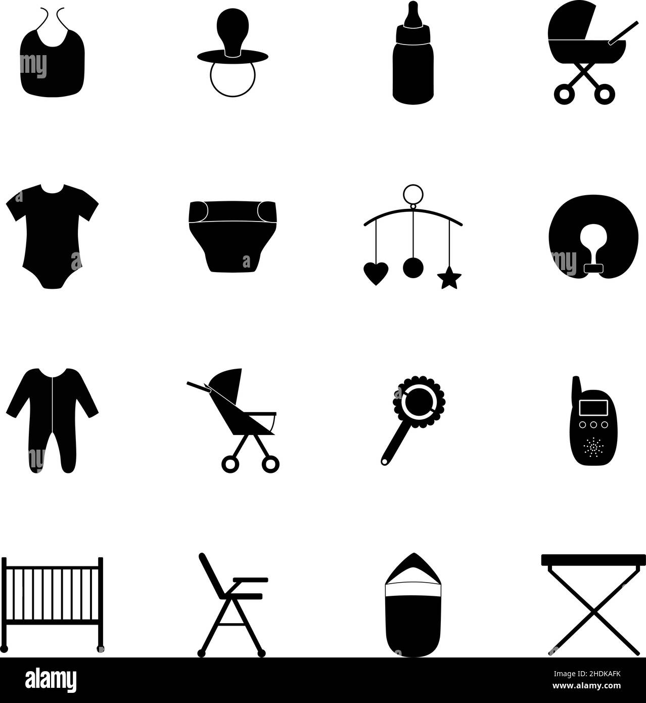 Set of baby icons, vector illustration Stock Vector Image & Art - Alamy