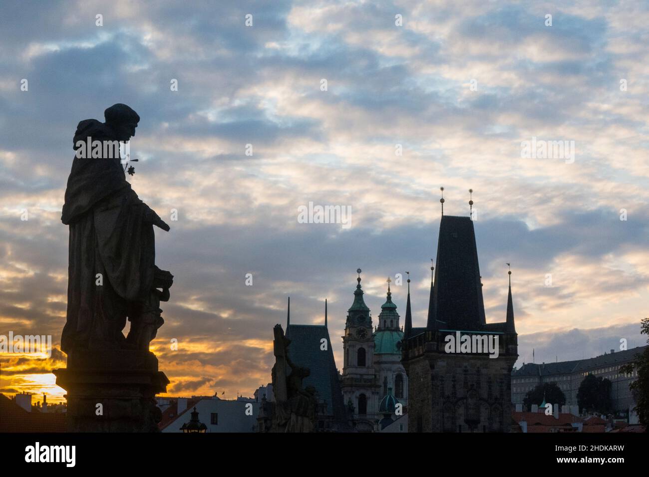 prague, charles bridge, statue, pragues, charles bridges, statues Stock ...
