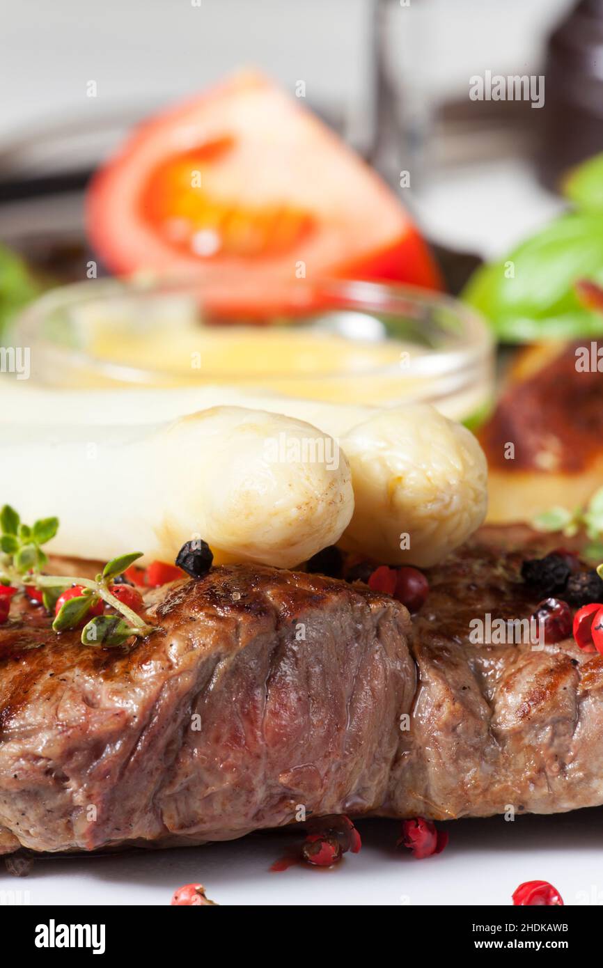 asparagus, beef steak, asparagus spear, asparagus spears, beef steaks ...