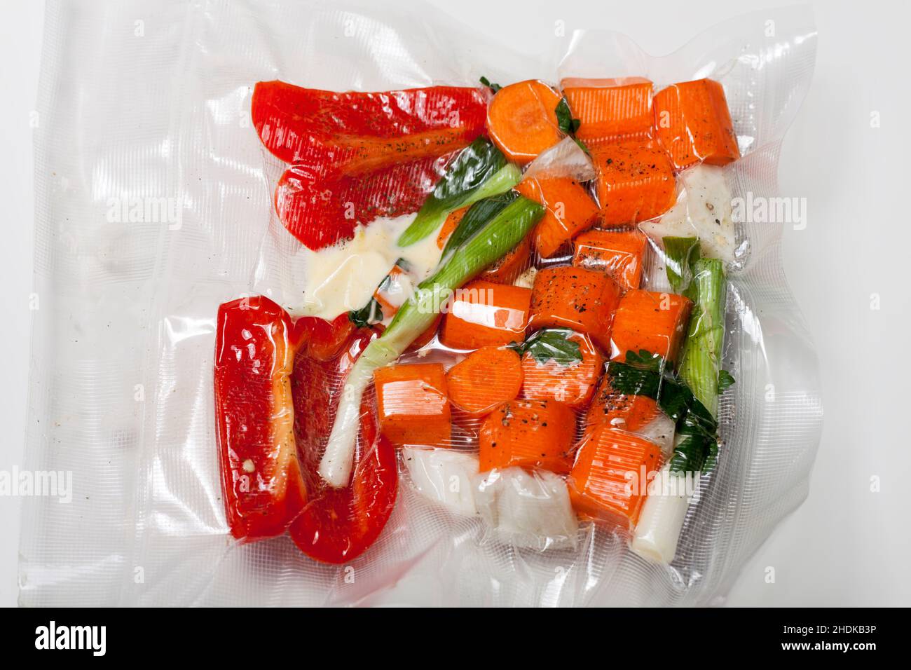 vegetable, sous-vide, vacuum cooking, vegetables, cooking Stock Photo ...