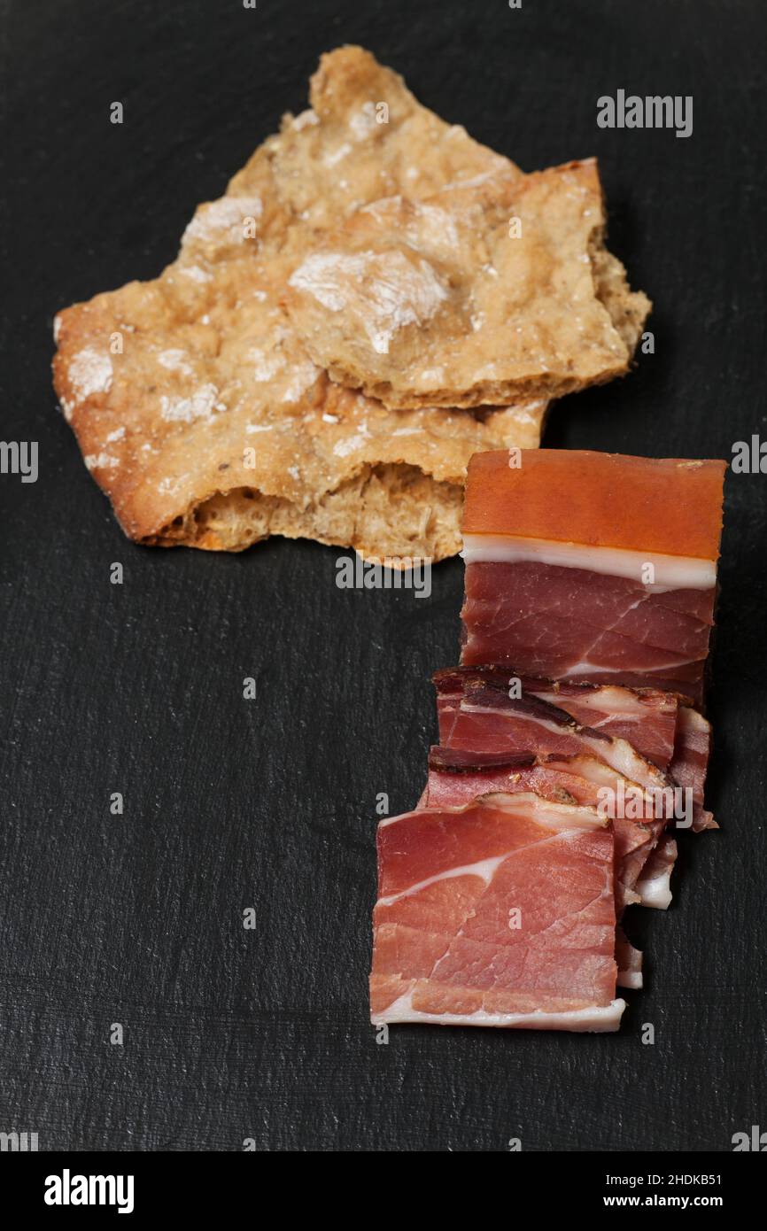 snack, bacon, törggelen, snacks, bacons, törggelens Stock Photo - Alamy