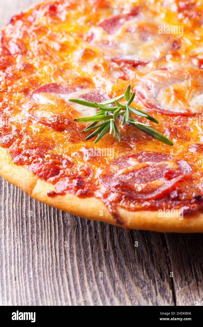 pizza, salami pizza, pizzas, salami pizzas Stock Photo - Alamy