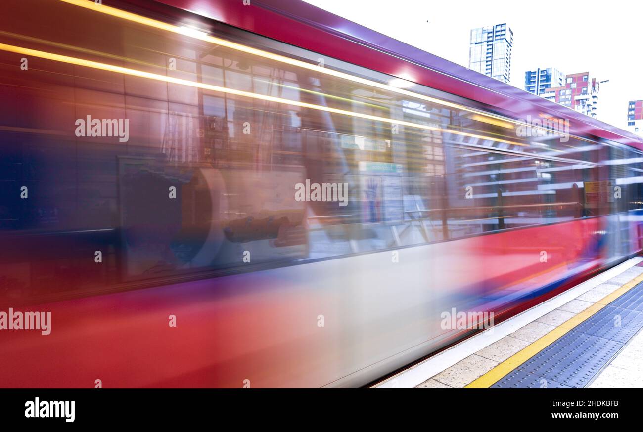 A view from the London Underground tube system. Millions of travelers ...