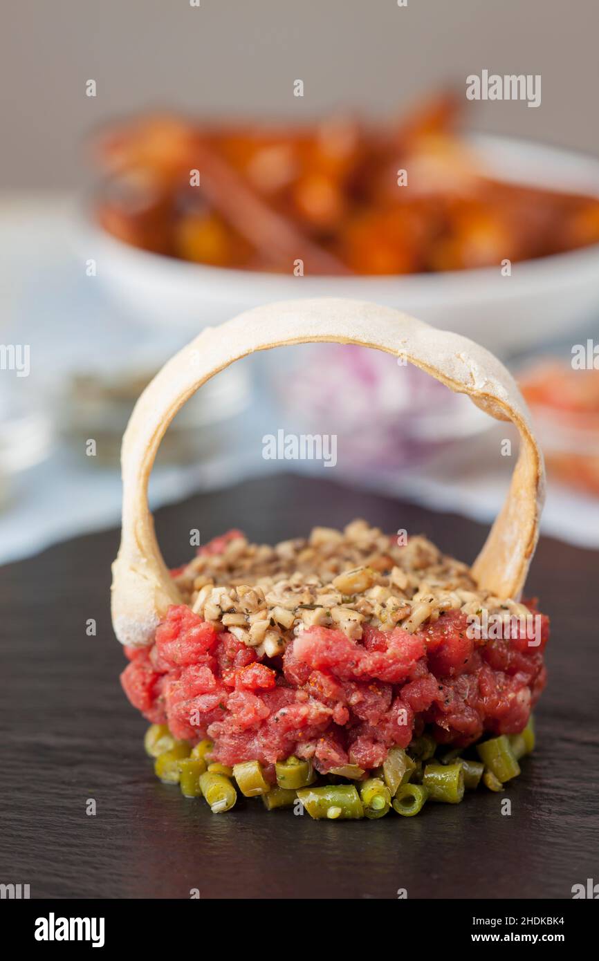 appetizer, tartar, ground beef, appetizers, tartars, ground beefs Stock ...