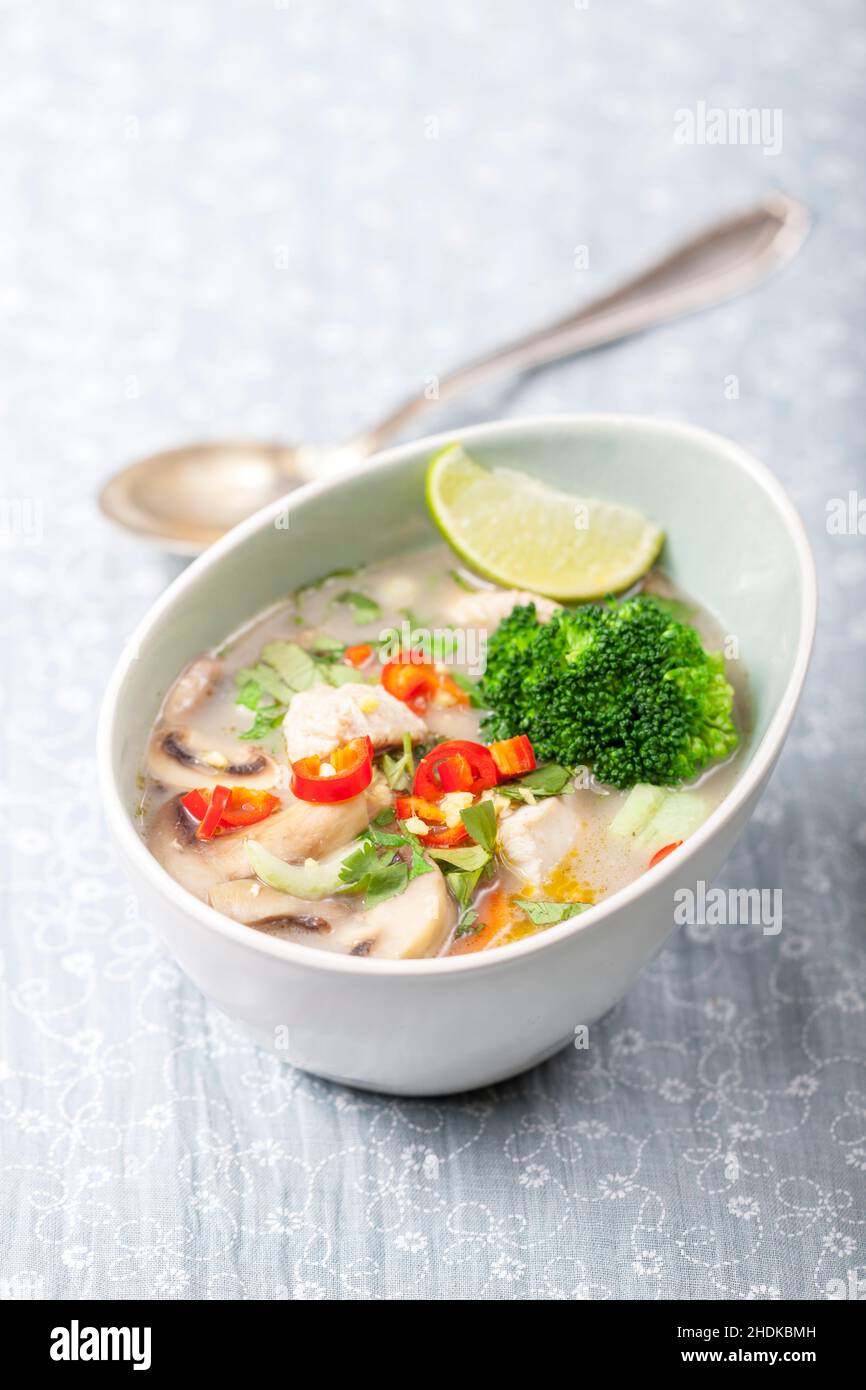 tom kha gai Stock Photo - Alamy