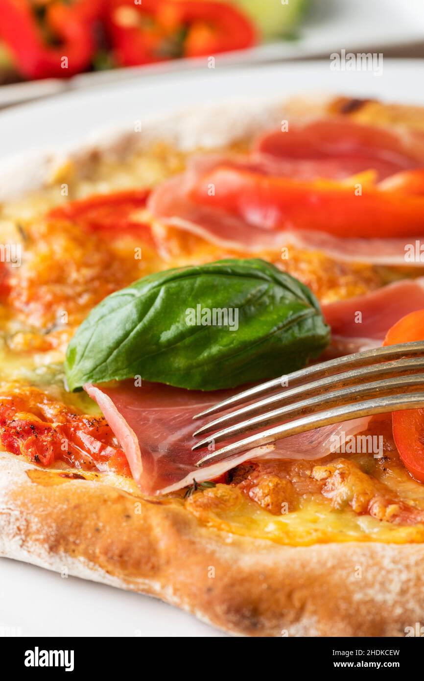 parma ham, pizza, parma hams, pizzas Stock Photo - Alamy