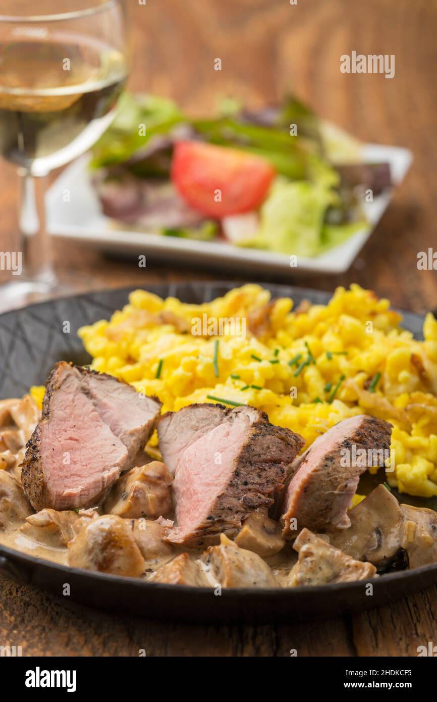 meal, fillet of pork, meals, fillet of porks Stock Photo - Alamy
