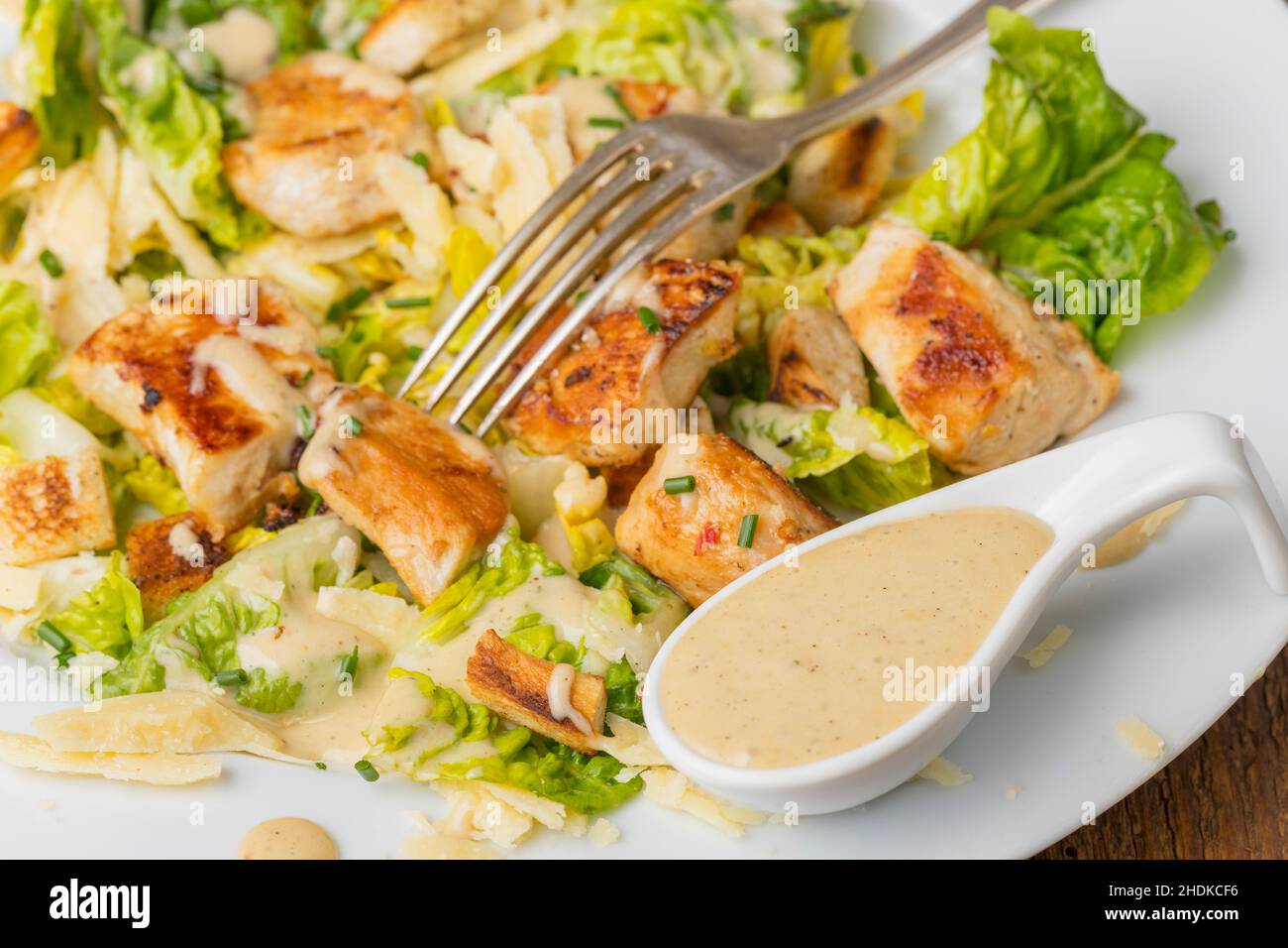 caesar salad, caesar salads Stock Photo - Alamy
