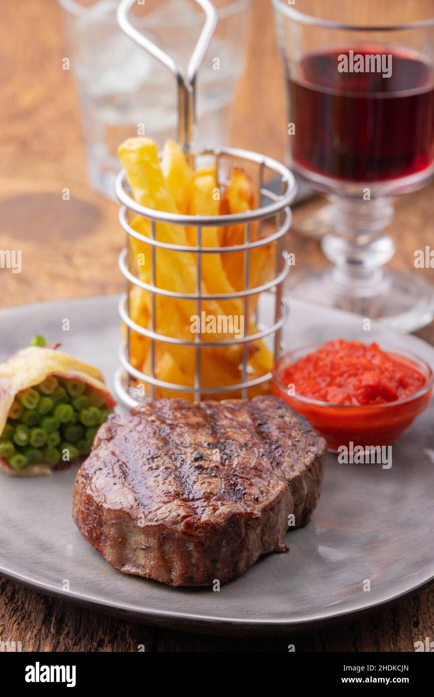 dinner, beef fillet, dinners, beef fillets, filet, steak Stock Photo ...