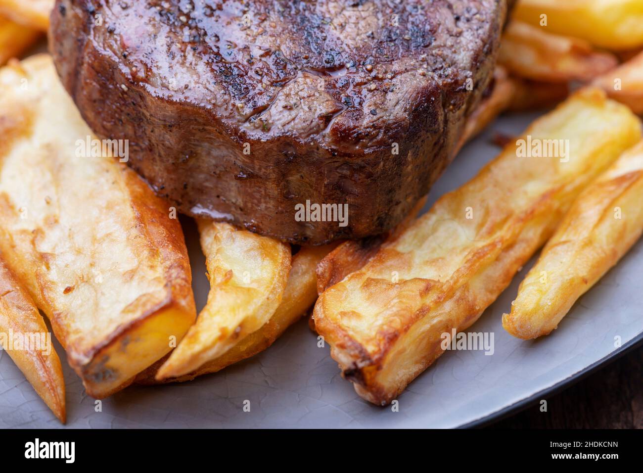 french fries, grilled meat, pommes, grilled meats Stock Photo - Alamy